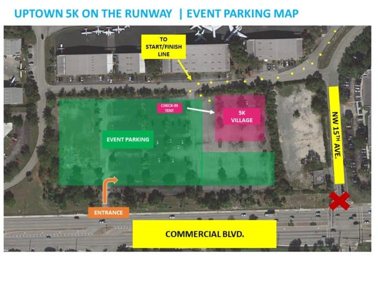 2022 UPTOWN 5K EVENT PARKING MAP | Trustbridge Hospice Care